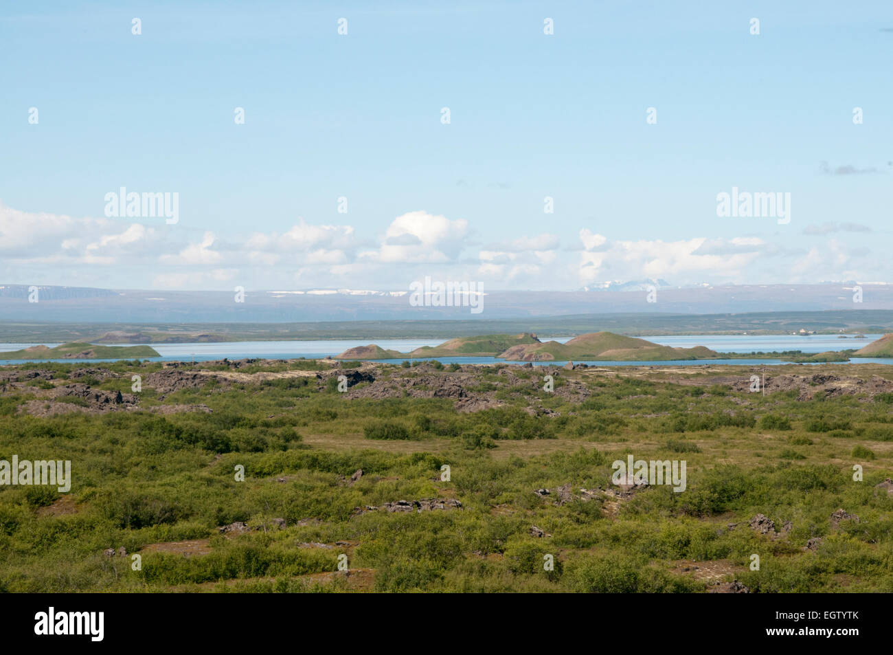 Myvatn means midge lake and is situated at the base if the huge Krafla ...