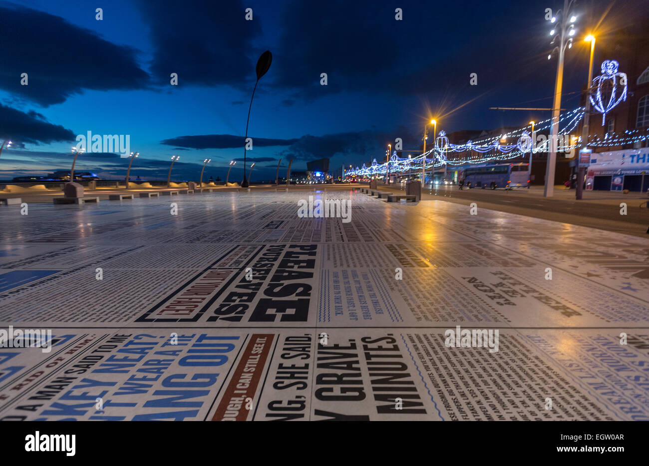 Promenade blackpool landmark beach sand tourist attraction newspaper hi ...
