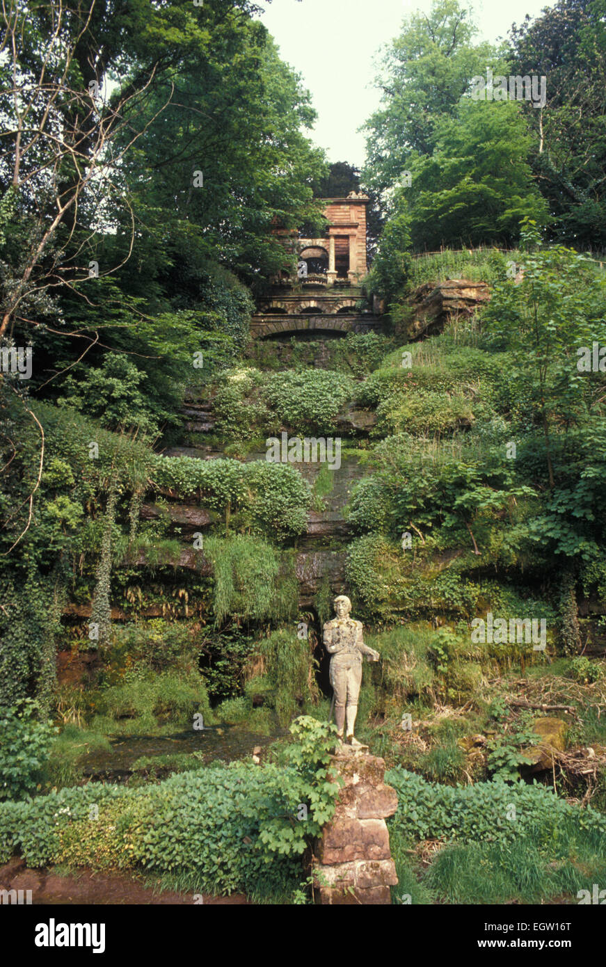 Nelson's Statue in the grounds of Corby Castle Cumbria England UK Stock ...