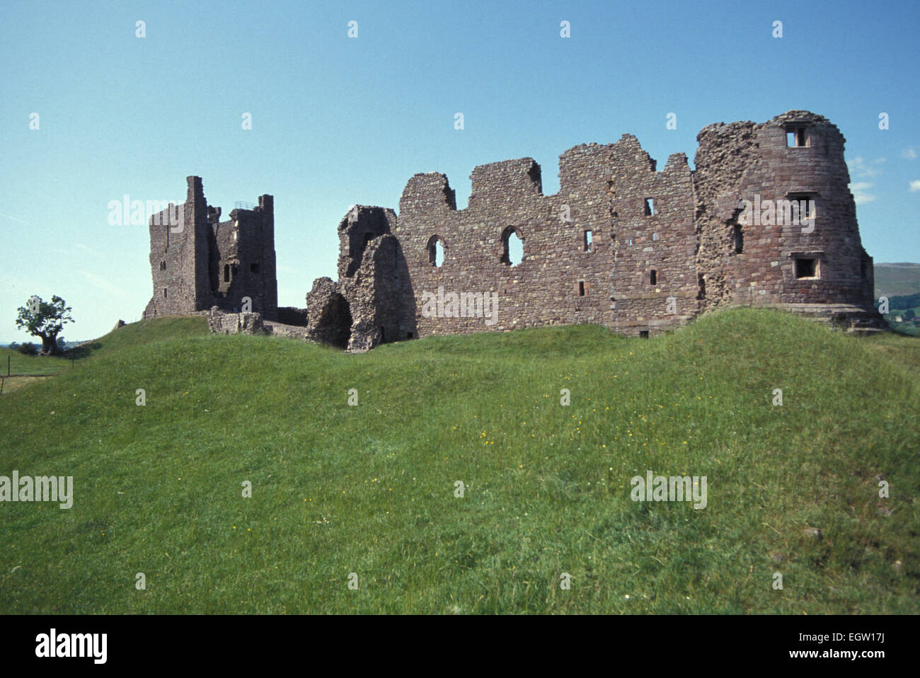 Brough Castle Cumbria:1092 , Restored 1650 by Lady Anne Clifford Stock ...