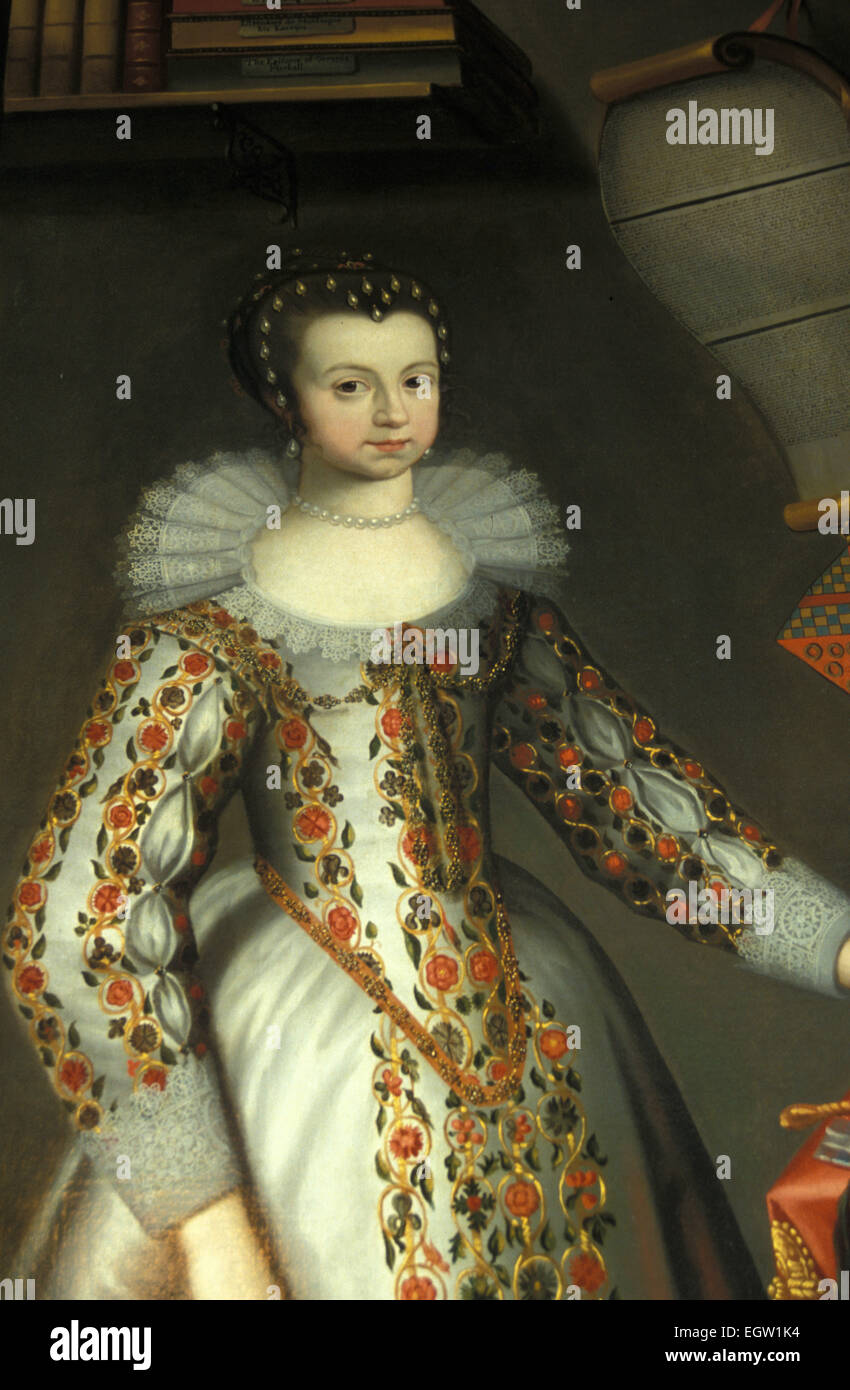 Lady Anne Clifford (1590 - 1676 part of Triptych in Appleby Castle ...