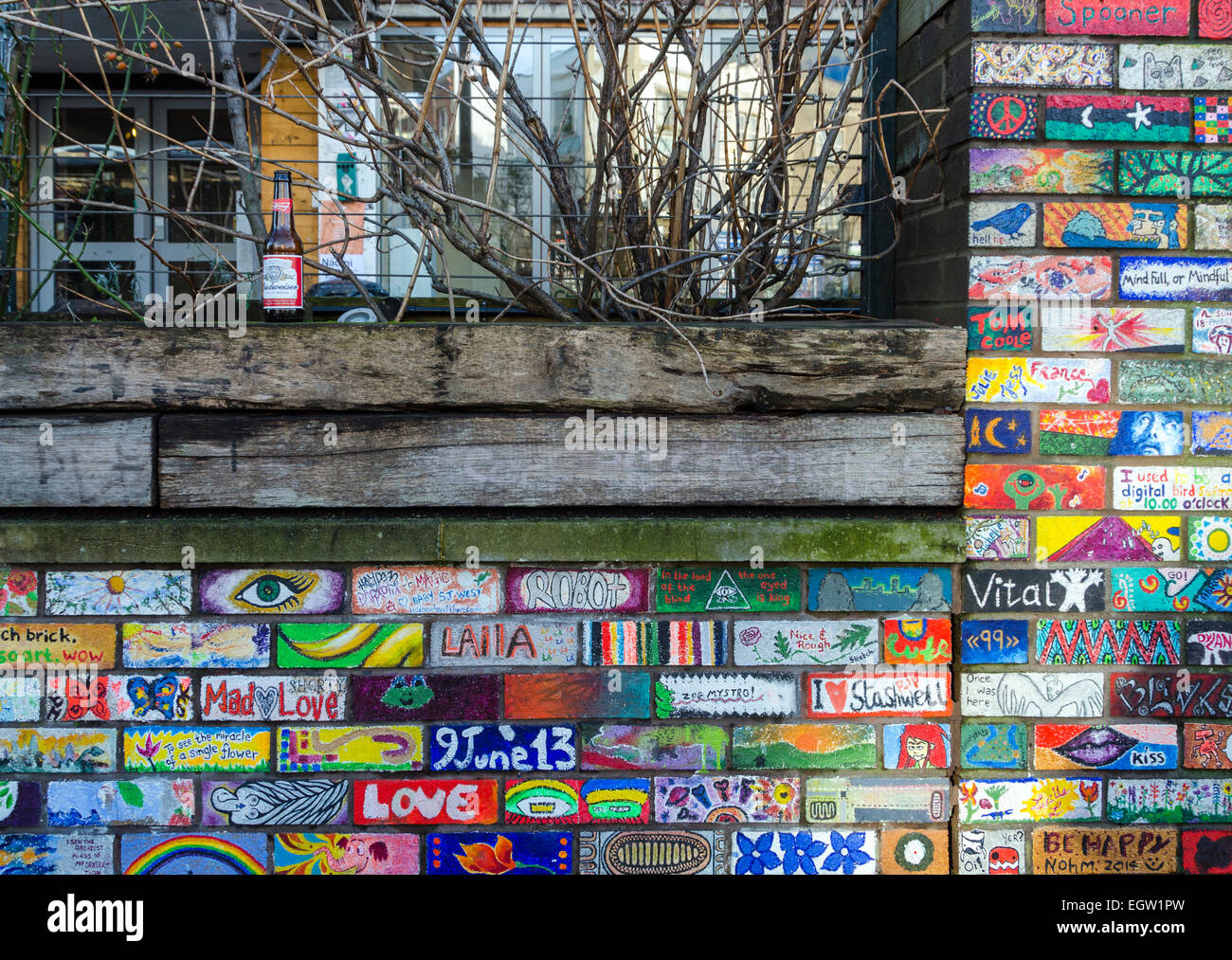 Bristol Street Art, Brick Wall on Hamilton House in Stokes Croft ...