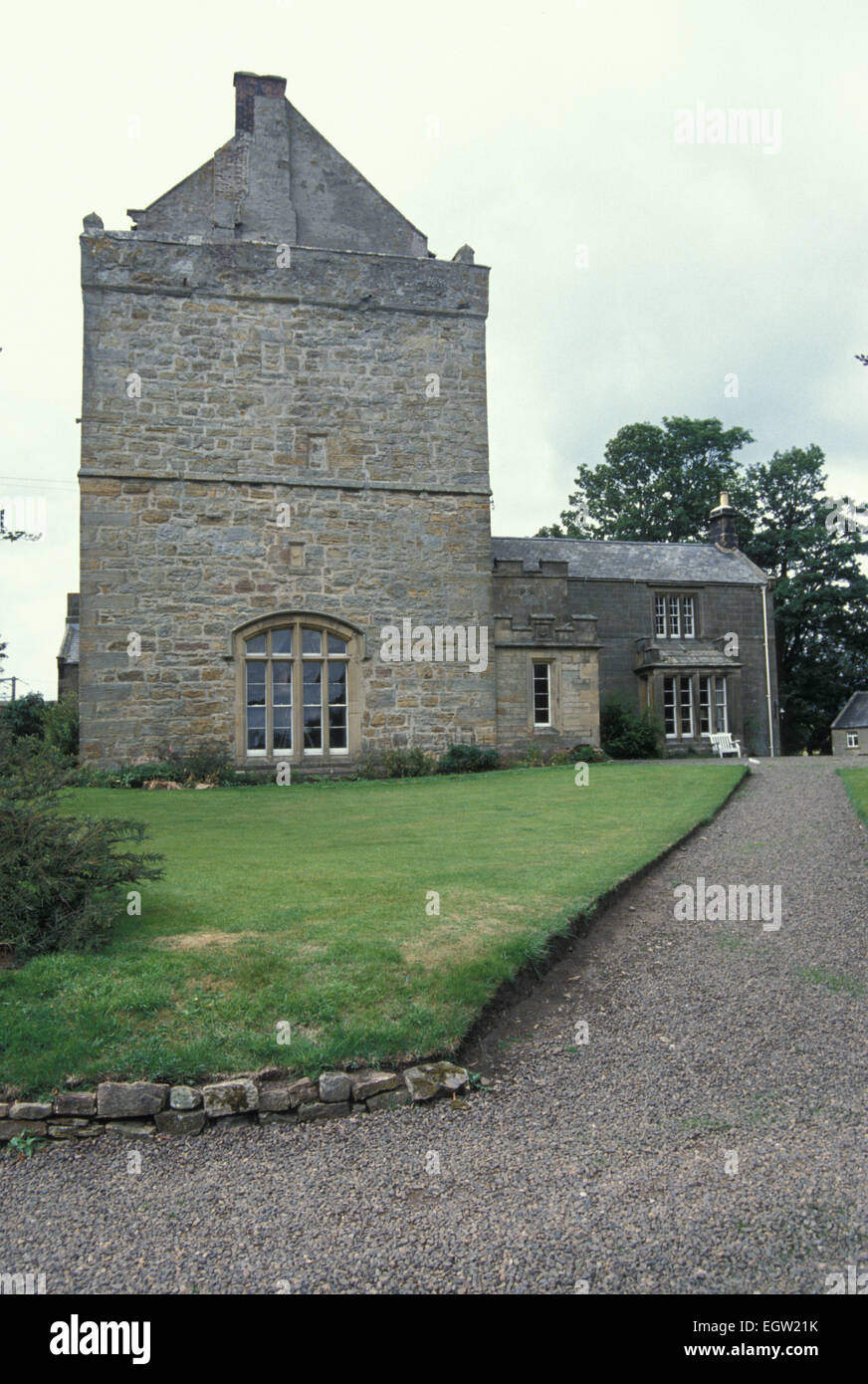 Pele Tower at Elsdon Northumberland England UK Stock Photo - Alamy