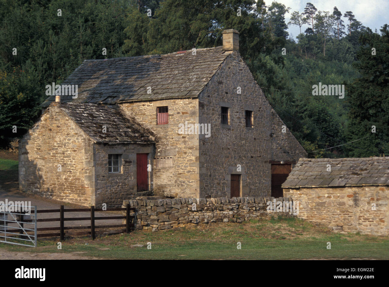 Planky MIll near Bardon Mill on the river Allen Northumberland England ...