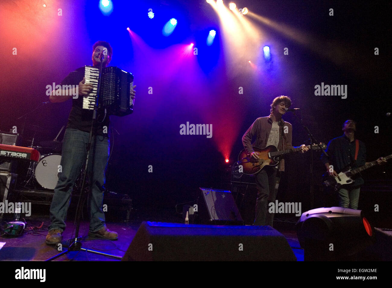 The Felice Brothers performing at the O2 ABC Glasgow Featuring: James ...