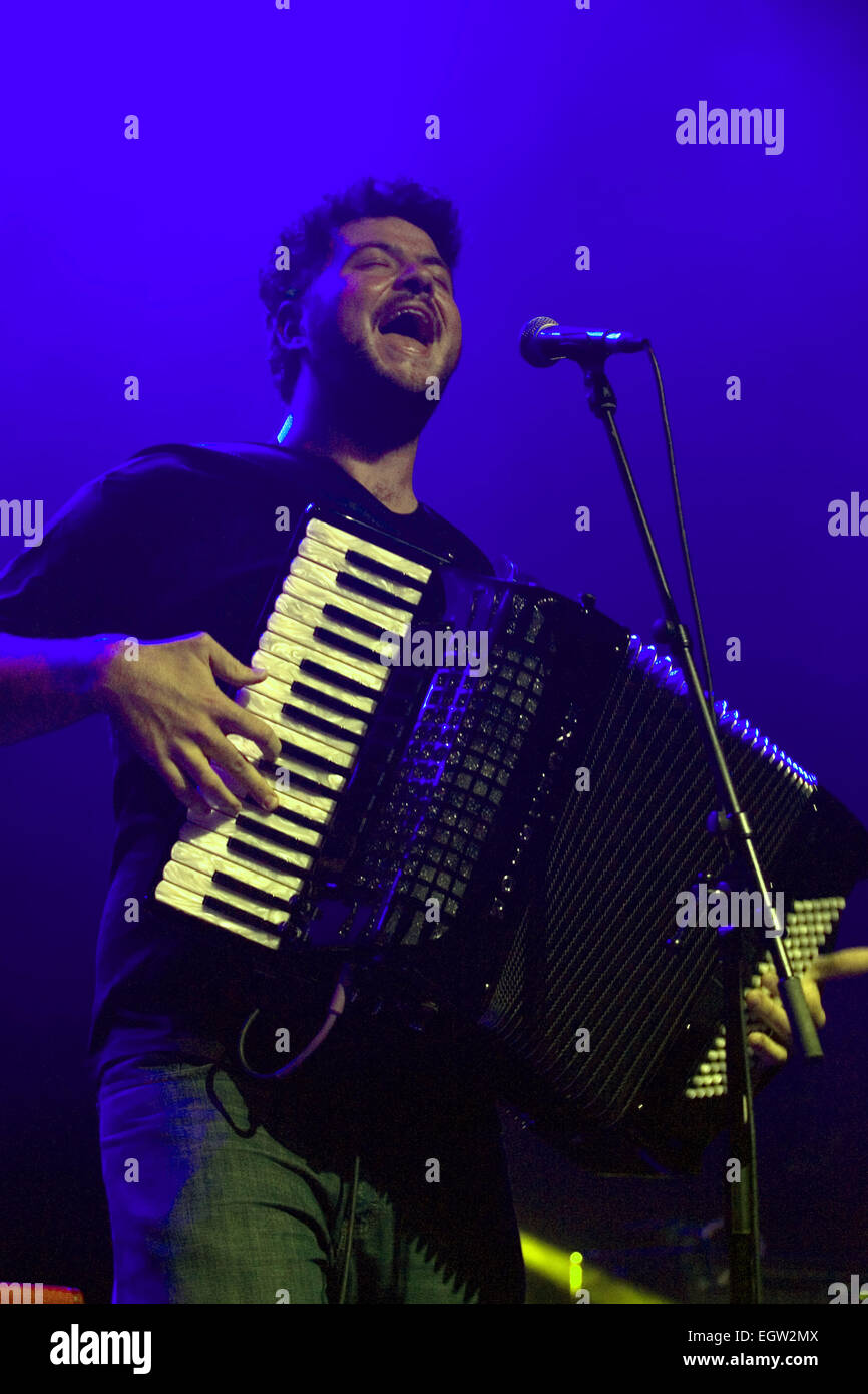 The Felice Brothers performing at the O2 ABC Glasgow Featuring: James ...