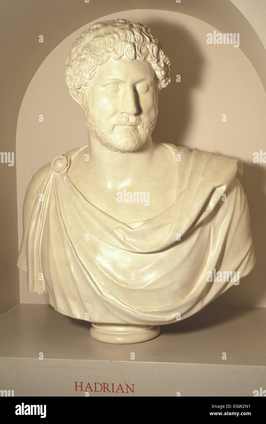 Emperor Hadrian ( who's name is given to ) Hadrian's wall Bust in ...