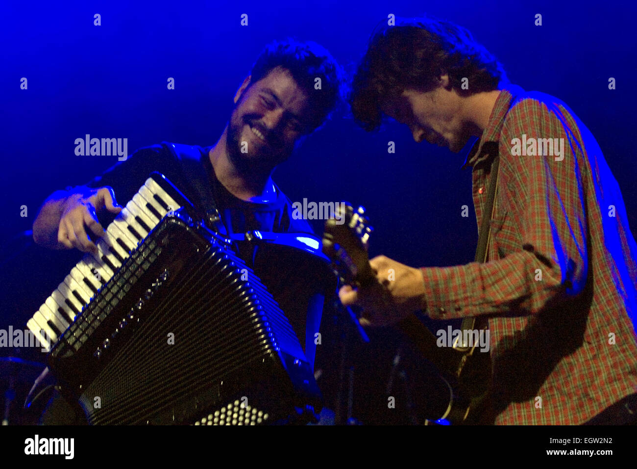 The Felice Brothers performing at the O2 ABC Glasgow Featuring: James ...