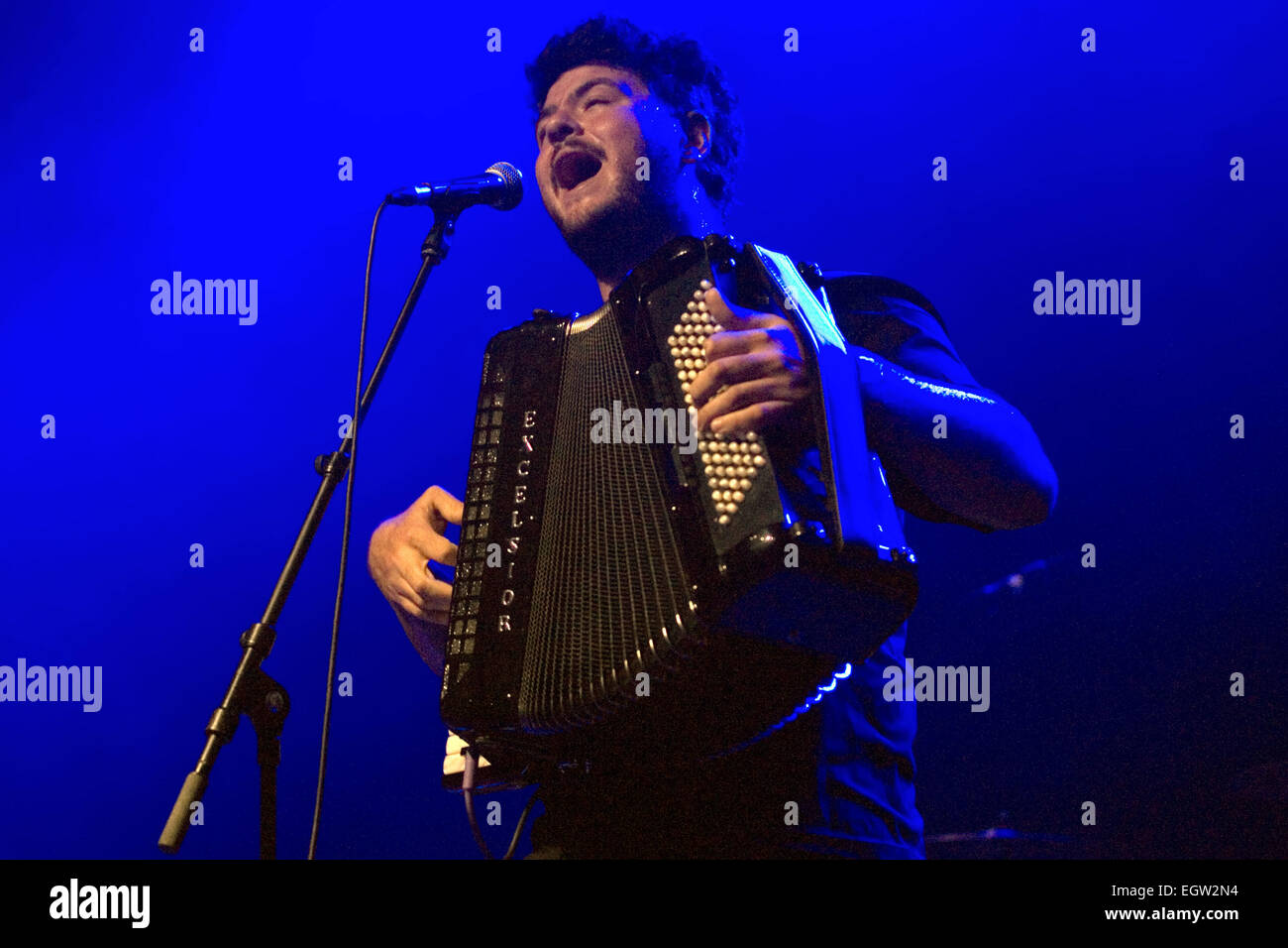 The Felice Brothers performing at the O2 ABC Glasgow Featuring: James ...