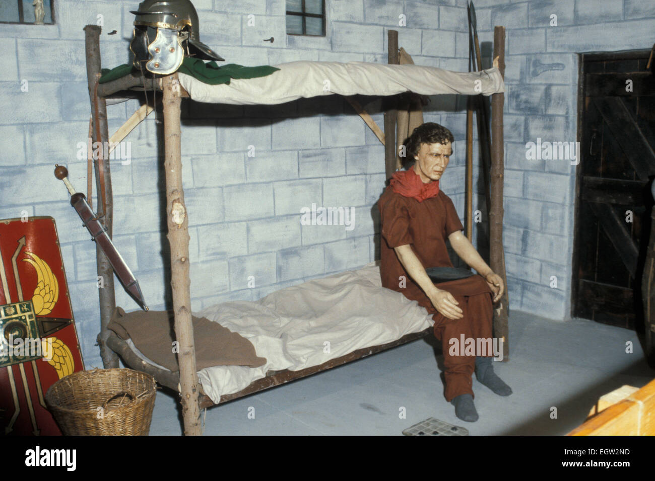 Roman soldier bed barracks hi-res stock photography and images - Alamy