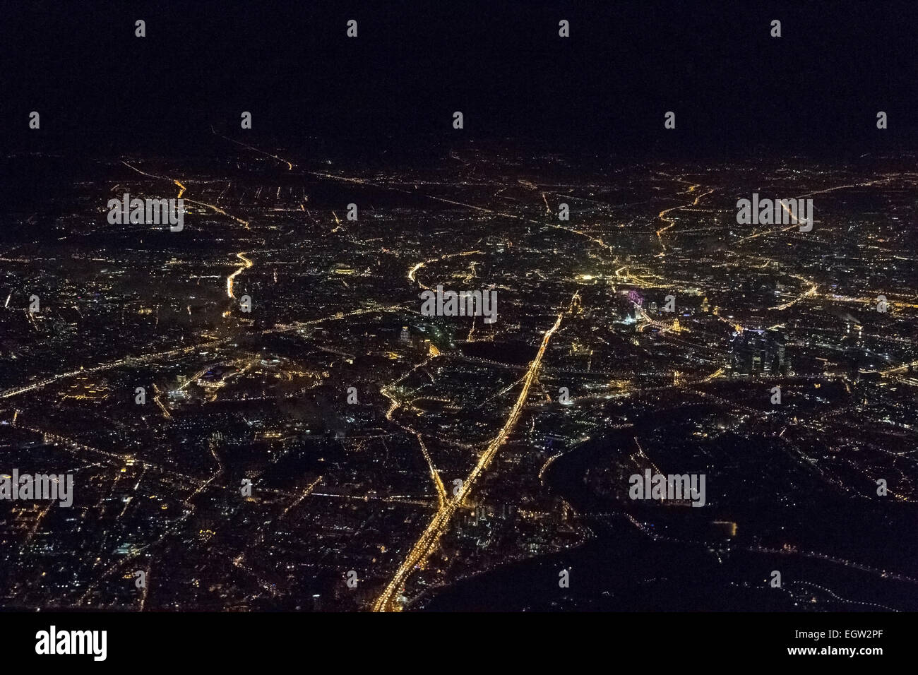 Night flight map hi-res stock photography and images - Alamy