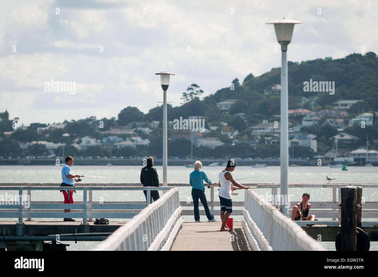 Orakei wharf fishing hi-res stock photography and images - Alamy