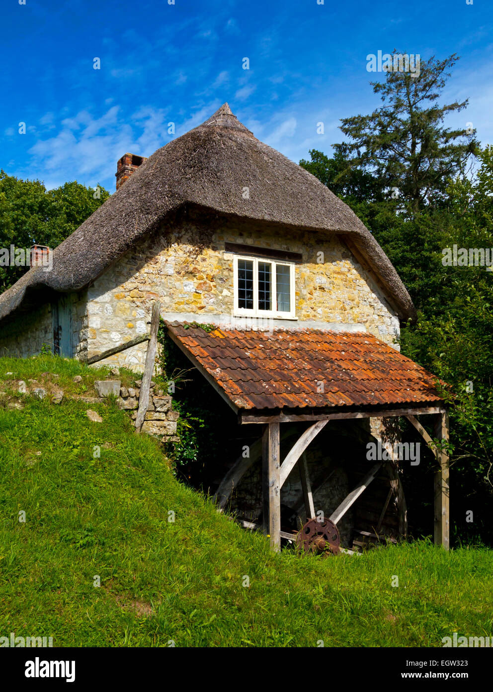 Wooden waterwheel hi-res stock photography and images - Alamy