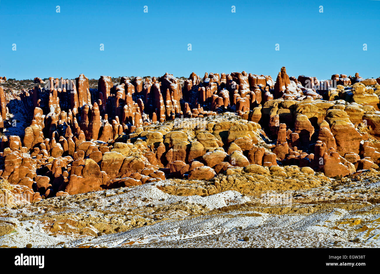 Fiery furnace arches national park hi-res stock photography and images ...