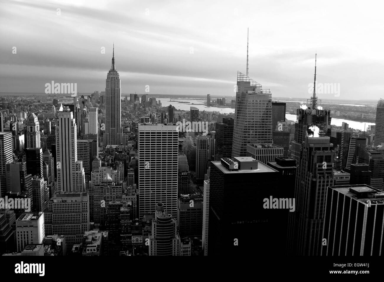 Aerial nyc Black and White Stock Photos & Images - Alamy
