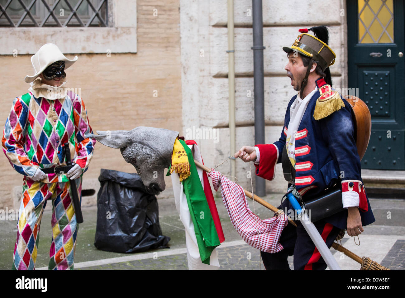 Parade for Carnevale Romano 2015, Rome, Italy Stock Photo - Alamy