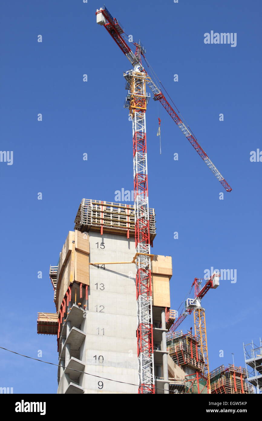 Construction of skyscrapers Stock Photo - Alamy