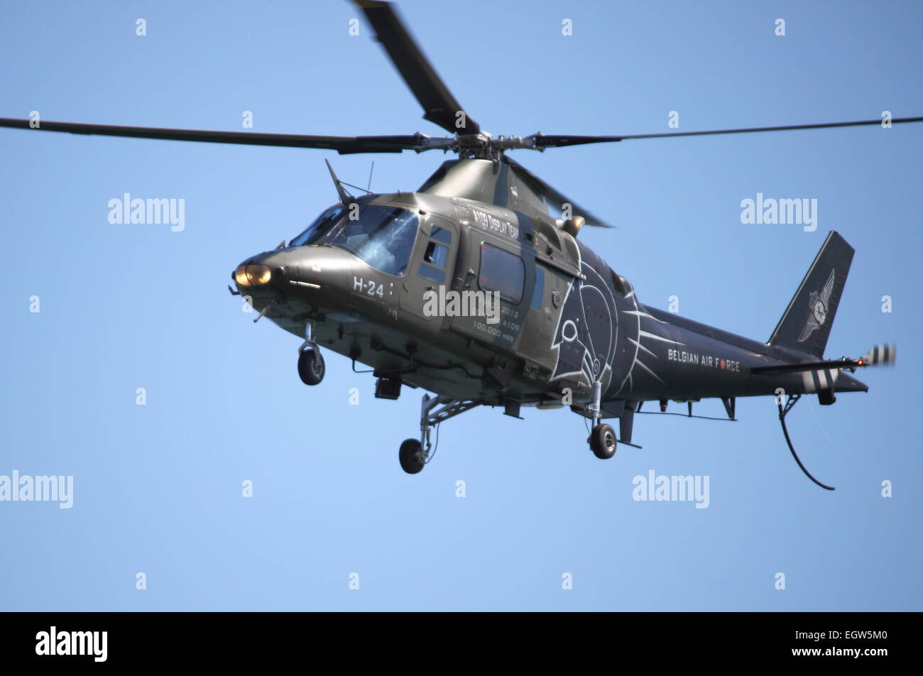 ROME - JUNE 3: An Agusta A109 helicopter performs at the Rome ...