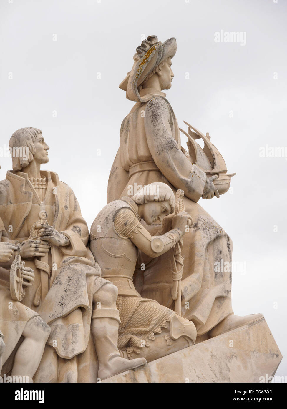 Portuguese discoverers statues including Henry the Navigator on the ...