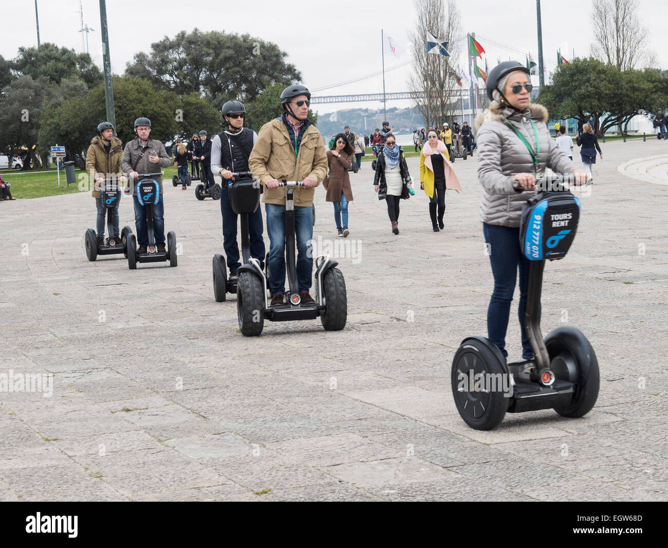 Segway woman hi-res stock photography and images - Alamy