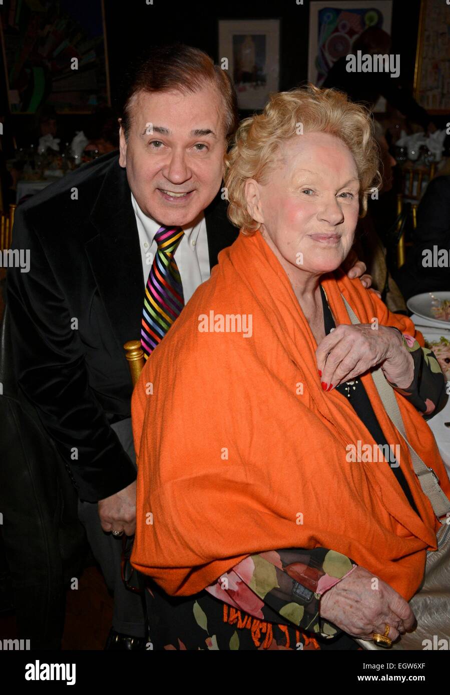 New York, NY, USA. 2nd Mar, 2015. Tammy Grimes, Lee Roy Reams at ...