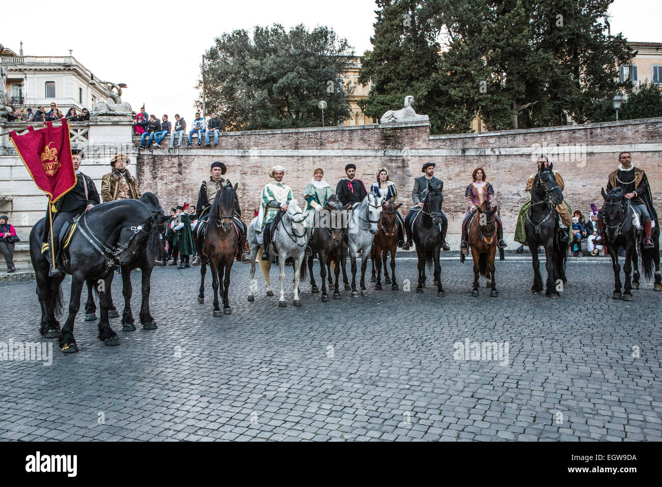 Parade for Carnevale Romano 2015, Rome, Italy Stock Photo - Alamy