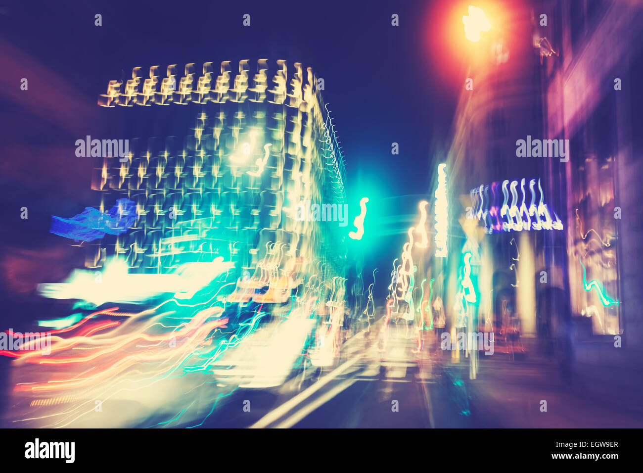 Car lights in motion hi-res stock photography and images - Alamy