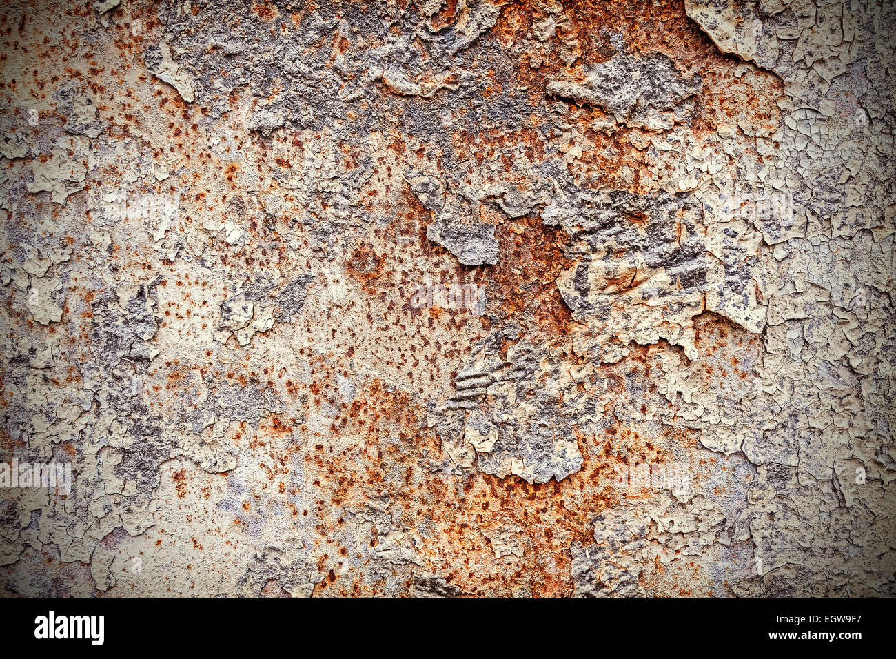Grunge iron rust background with peeling paint Stock Photo - Alamy