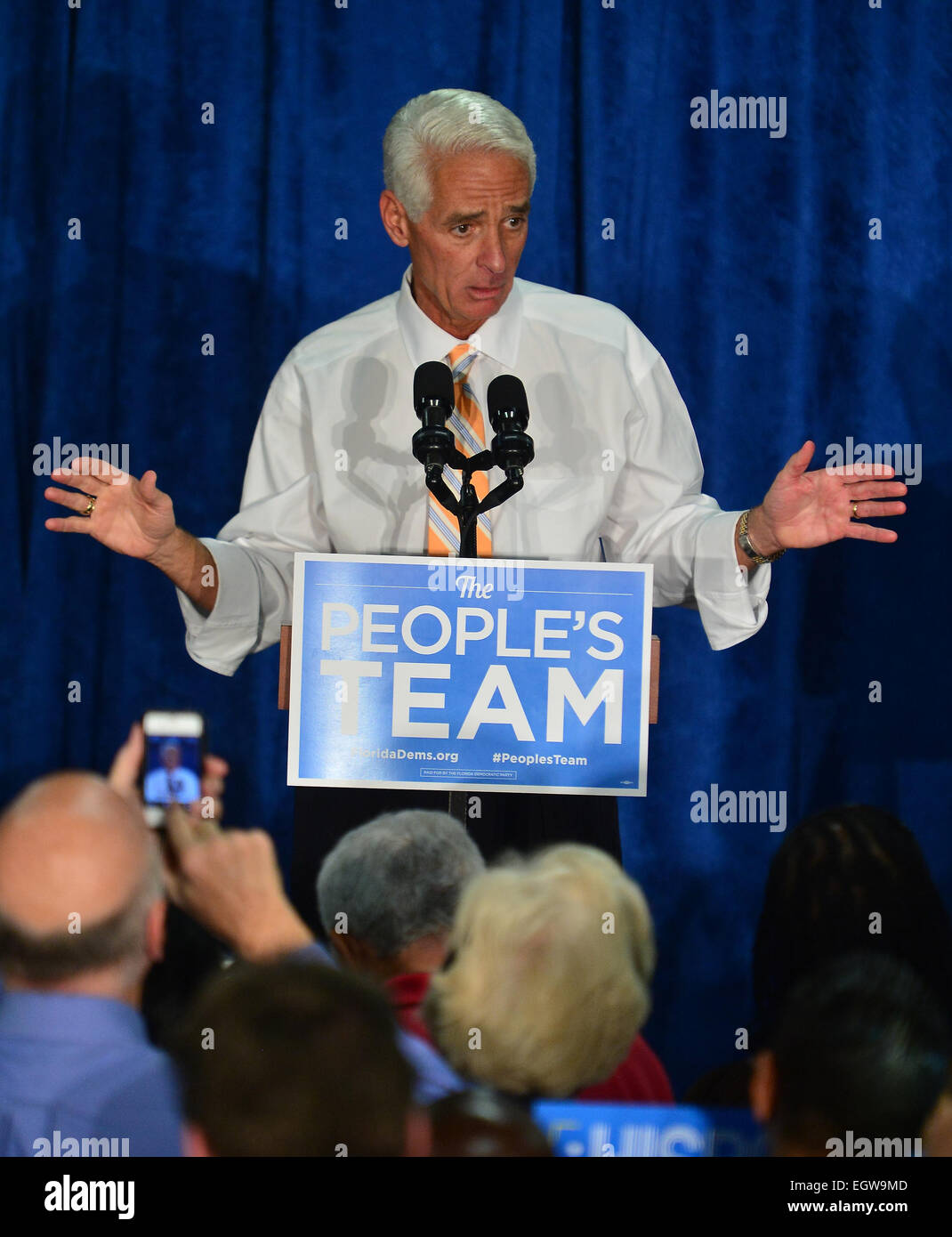 Charlie Crist Campaign Trail Grassroots Event Held At The Urban League