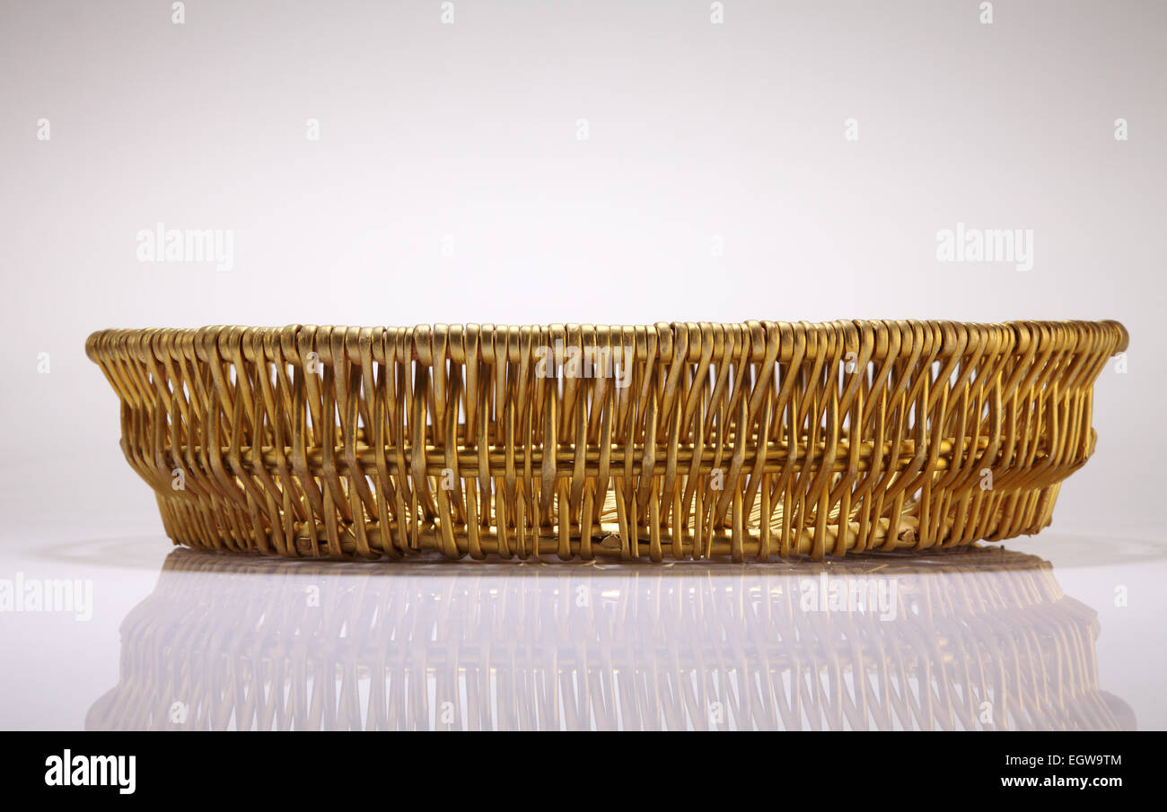 side view of the bamboo basket Stock Photo - Alamy