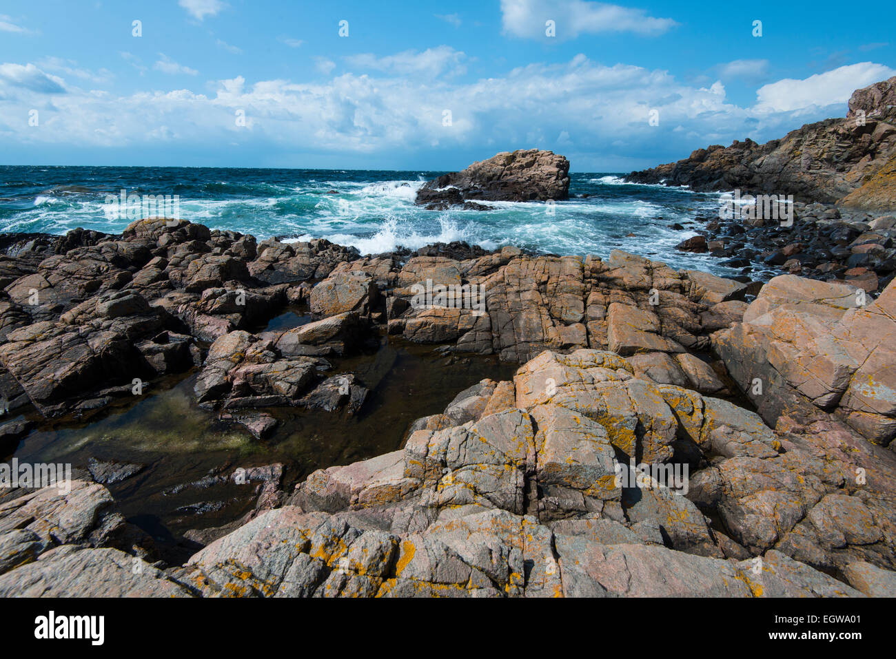 Coast, Kullaberg Nature Reserve, Kullen Peninsula, Höganäs, Mölle ...
