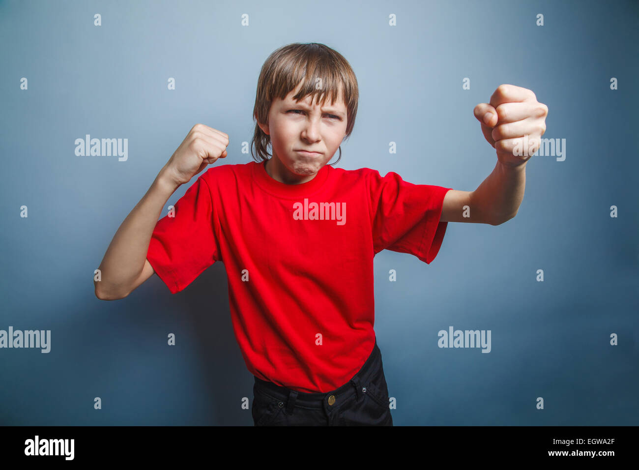 Boy fist angry hi-res stock photography and images - Alamy