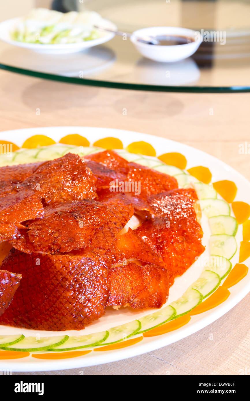 Peking Duck gourmet chinese meal Stock Photo - Alamy