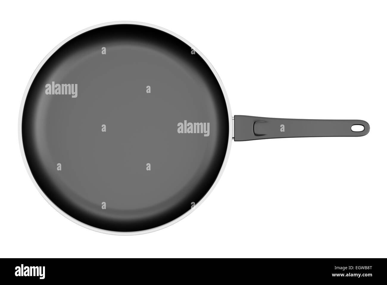 top view of fryer pan isolated on white background Stock Photo - Alamy