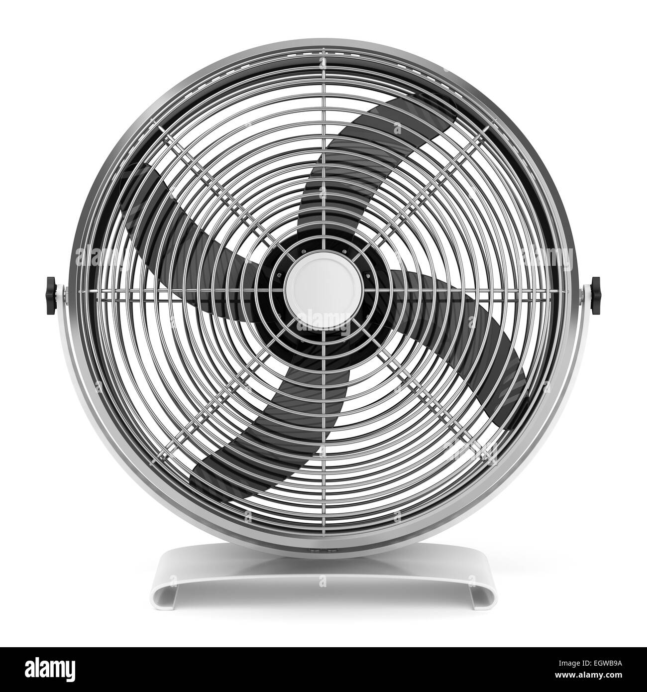 modern electric metallic fan isolated on white background Stock Photo ...