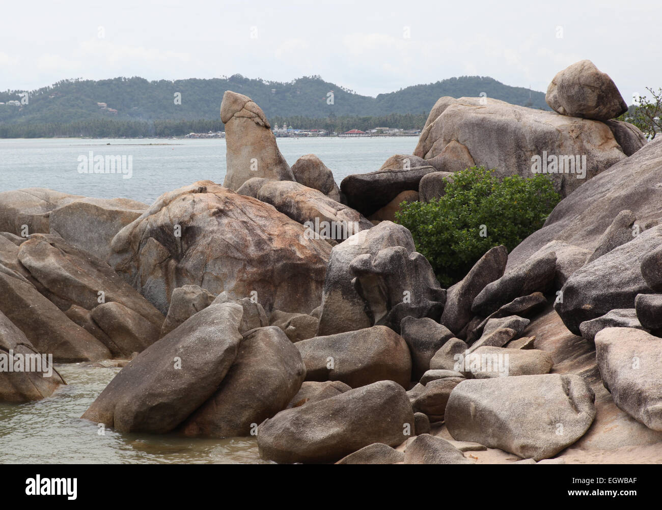 landscape with rocks, island of Koh Samui, Thailand Stock Photo - Alamy