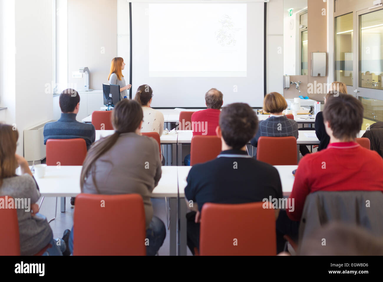 Lecture at university Stock Photo - Alamy