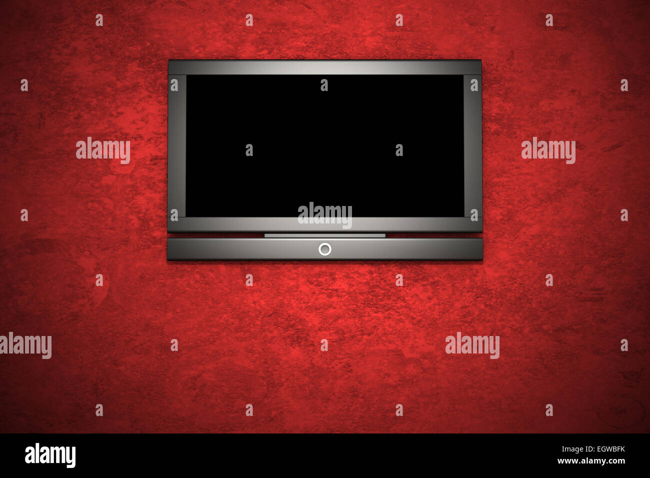 Blank television wall hi-res stock photography and images - Alamy
