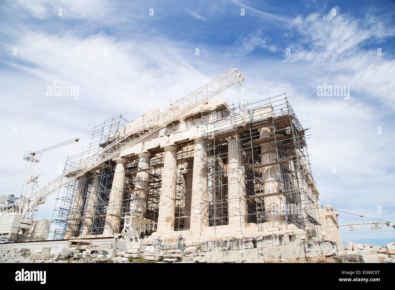 Restoration of the parthenon hi-res stock photography and images - Alamy