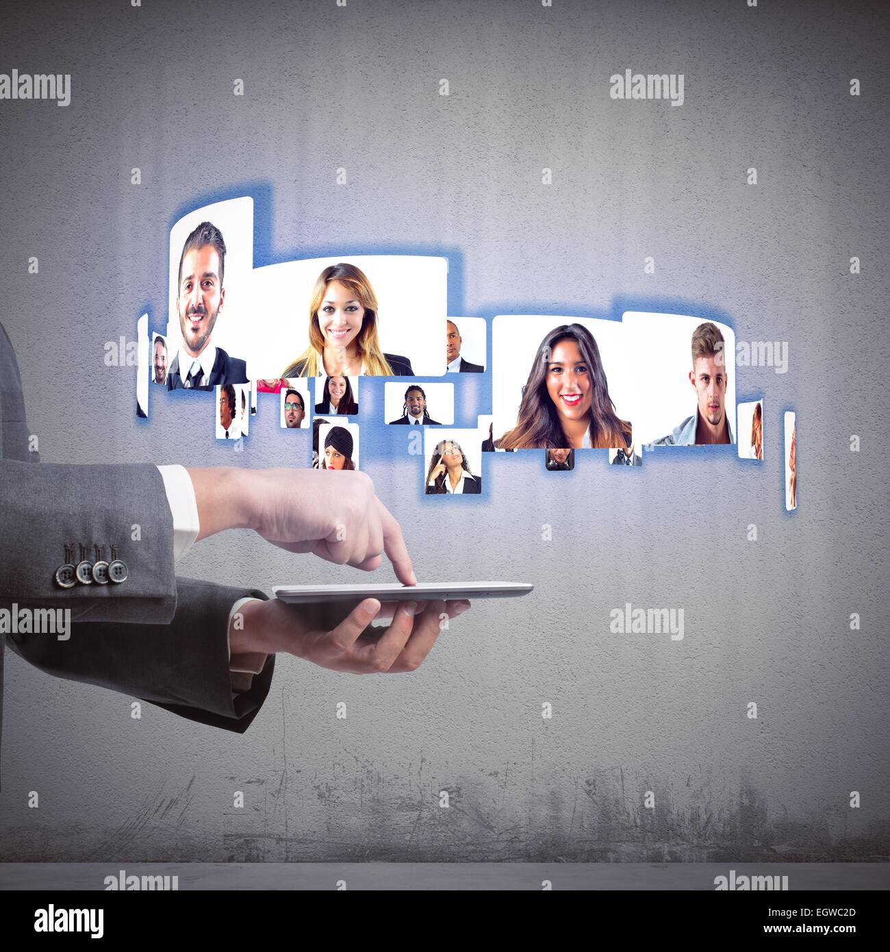Videoconference business team Stock Photo - Alamy
