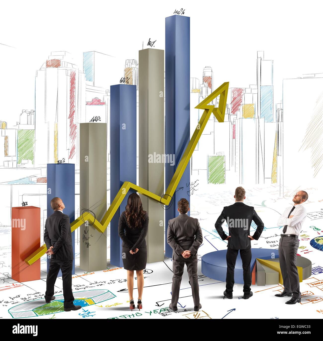 Team of company Stock Photo - Alamy