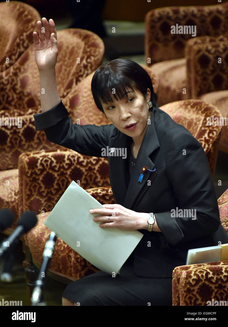 Tokyo, Japan. 3rd Mar, 2015. Sanae Takaichi, Japan's minister of Stock ...