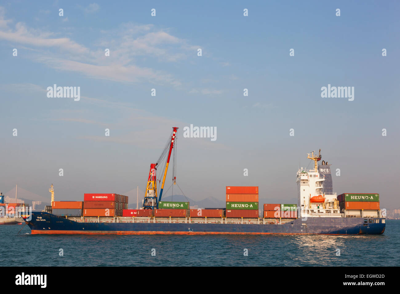 China, Hong Kong, Container Ship Stock Photo - Alamy