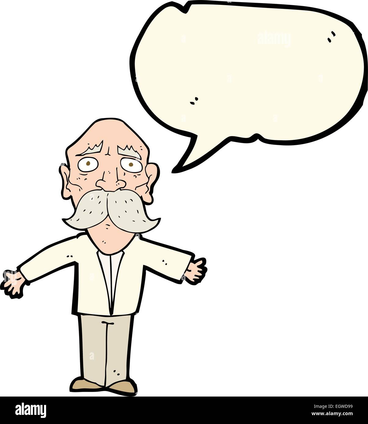 Cartoon disappointed old man hi-res stock photography and images - Alamy