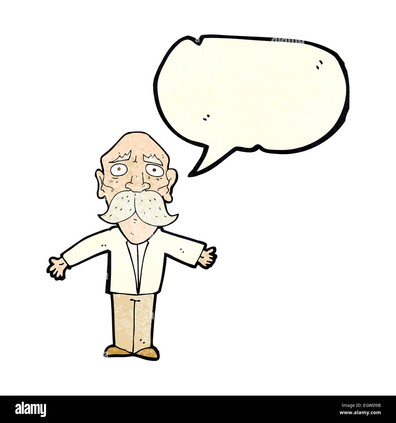 Cartoon disappointed old man Stock Vector Images - Alamy