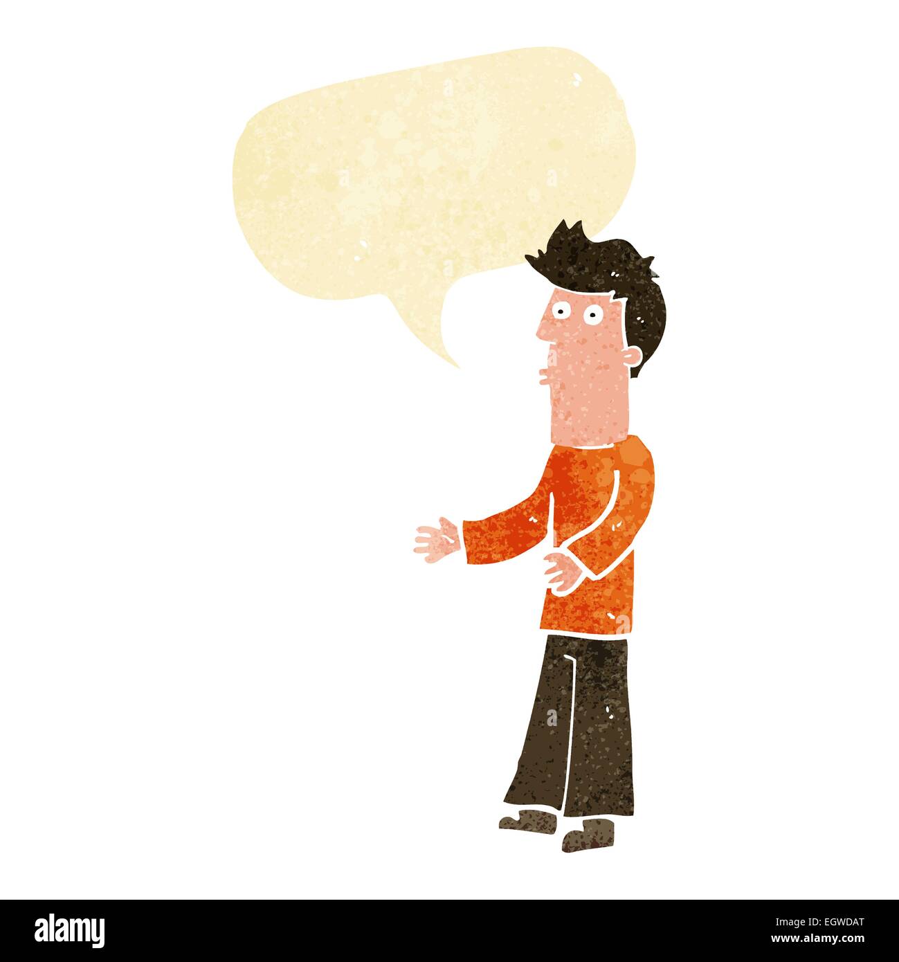 Cartoon man explaining speech Stock Vector Images - Alamy