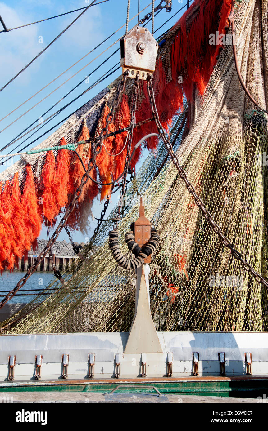 Texel Netherlands Oudeschild port Fishing boat wad Wadden Sea ...