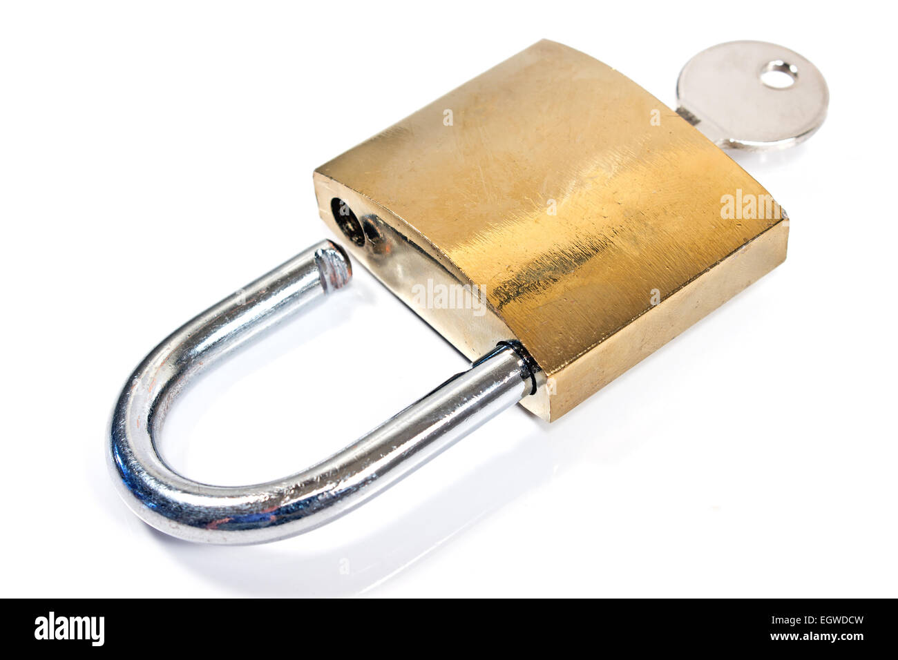Key open padlock security hi-res stock photography and images - Alamy
