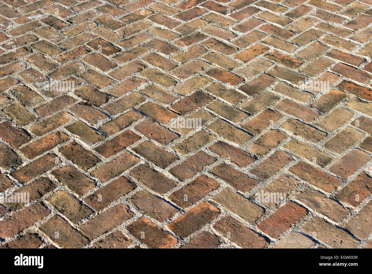 Old brick pavement as background Stock Photo - Alamy