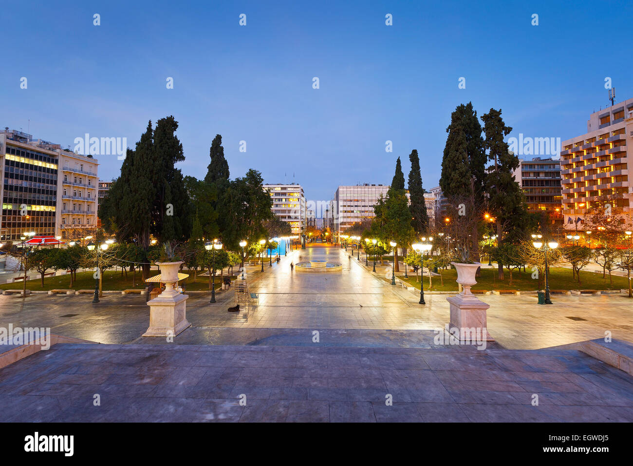 Morning view of Syntagma square in Athens, Greece Stock Photo - Alamy